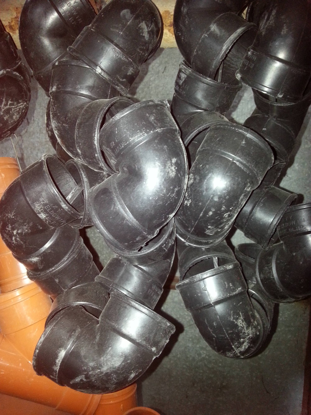 Pvc Sanitary Moulded Black Fittings Elbow - KiksHardware