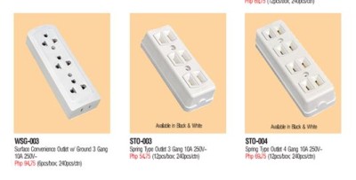 Surface Single Convenience Outlet, 2gang 3gang 4gang Convenience Outlet ...