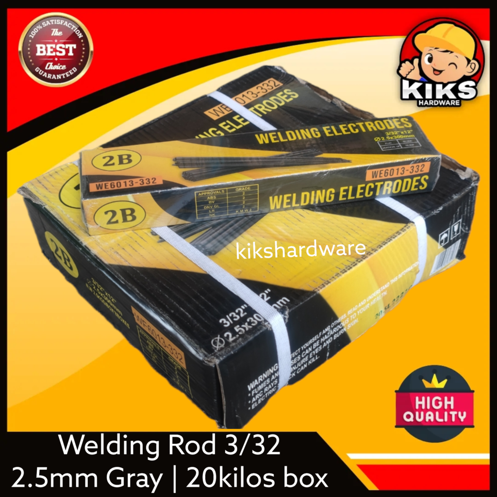 [New!] Welding Rod 3/32 x per box 20kilos [2.5mmx300mm] - KiksHardware