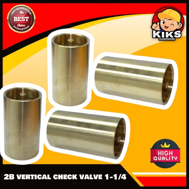 Vertical Check Valve Brass 1 inch - KiksHardware