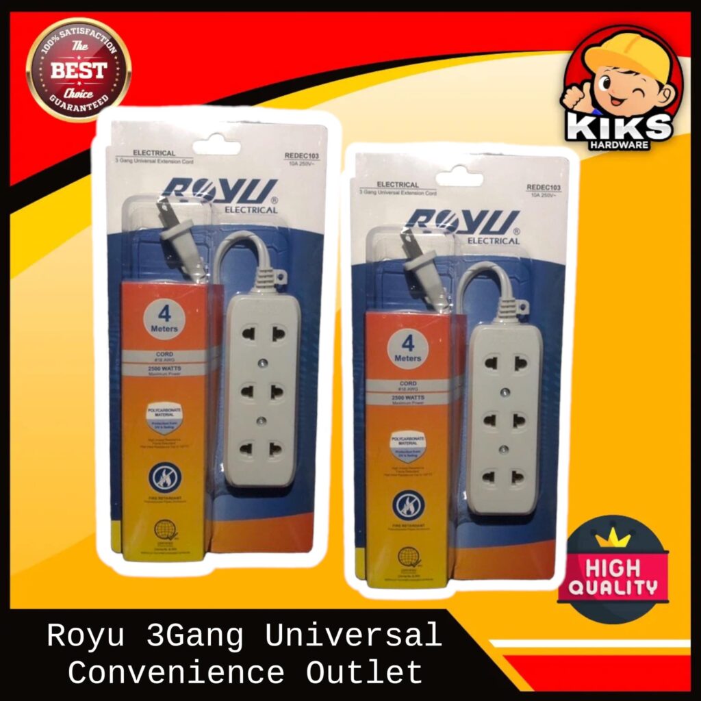 ROYU PVC UTILITY BOX 100PIECES PER BOX - KiksHardware